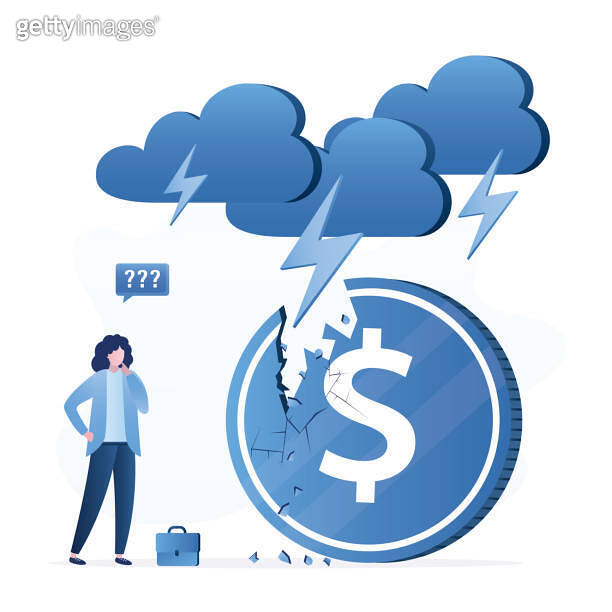 Huge dollar coin that was struck by lightning. Shocked woman investor ...