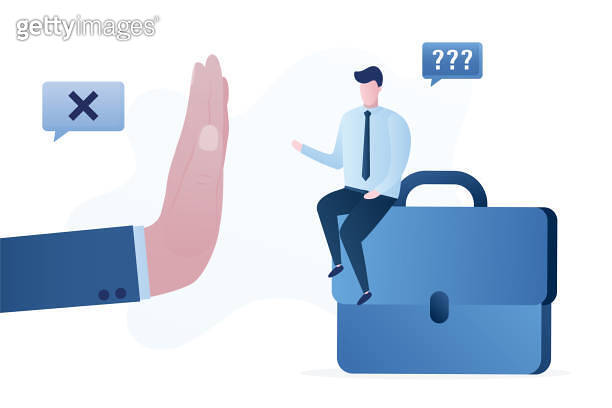 Failed job interview. Application rejected, fail to get new job or loan ...