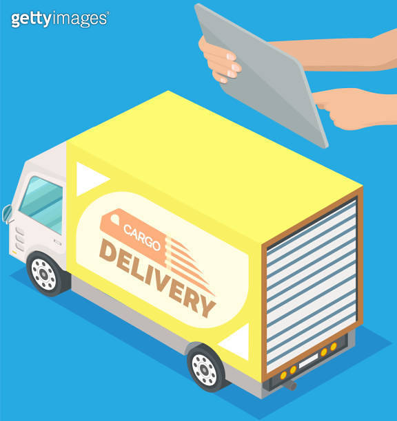 Operator controls delivery truck route using tablet pc, software for ...