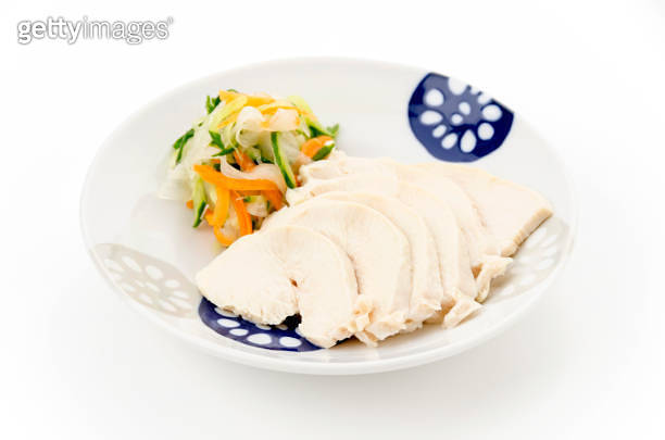 steamed chicken breast sliced with salted vegetables 이미지 (1496406064 ...