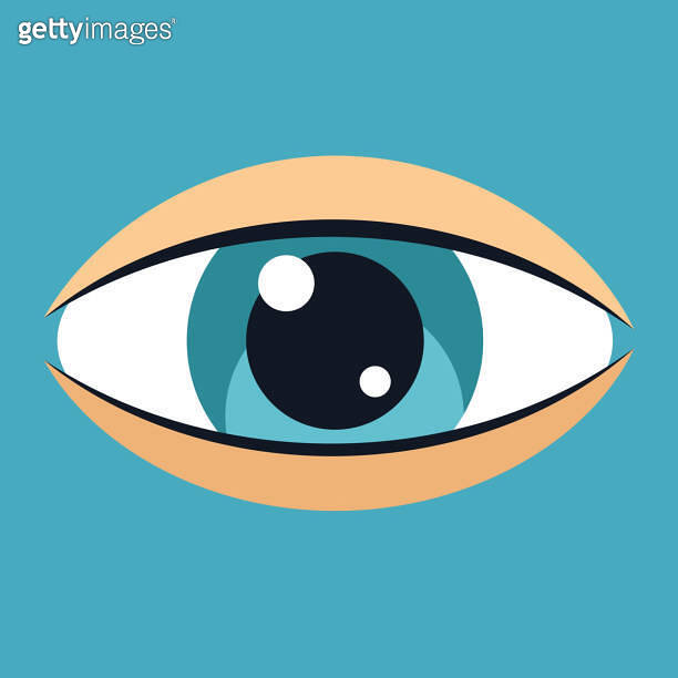 Human eye flat style icon vector illustration 이미지 (1508854831) - 게티이미지뱅크