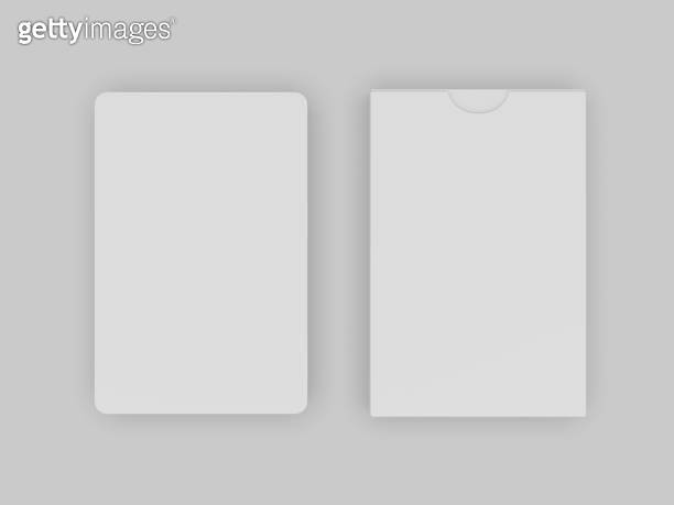 Blank stack of playing cards with box. 이미지 (1753669448) - 게티이미지뱅크