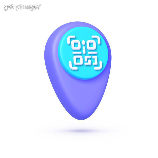 Qr code location in 3d style, great design for any purposes. Location ...