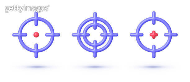 Different icon set of targets and destination. Target and aim ...