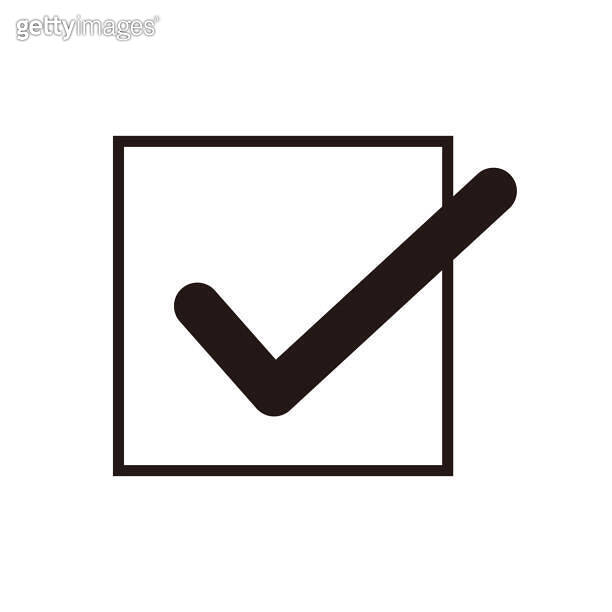 Check boxes, check marks, simple and easy to use. (1714159375) - 게티이미지뱅크