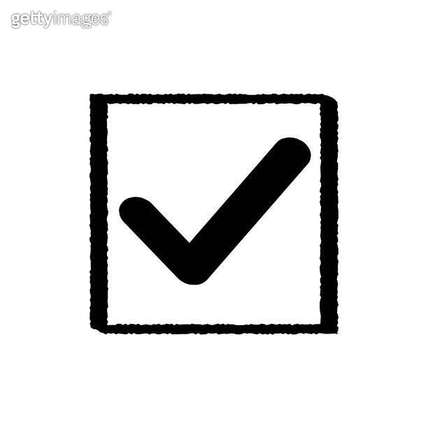 Check boxes, check marks, simple and easy to use. (1714159924) - 게티이미지뱅크