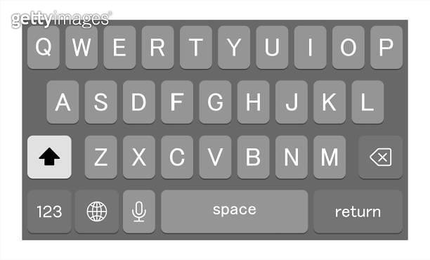 vector modern keyboard of smartphone, vector illustration. 이미지 ...