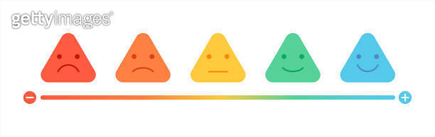 Smiley rate scale emotion emoji icon. Feedback rate survey emoticon ...