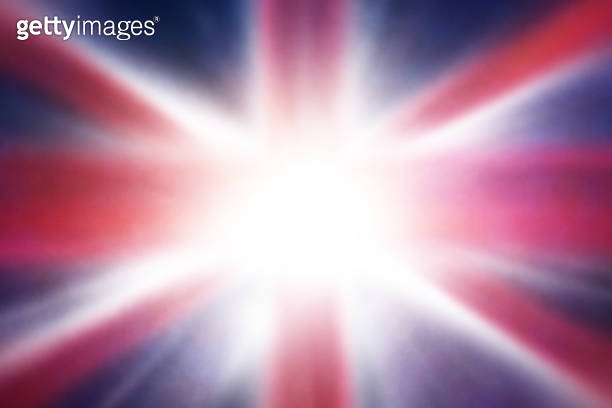 UK flag light effect with smoke - union jack 이미지 (1807868637) - 게티이미지뱅크