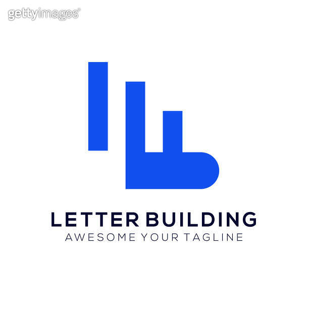 Letter L Building Construction design vector illustration 이미지 ...