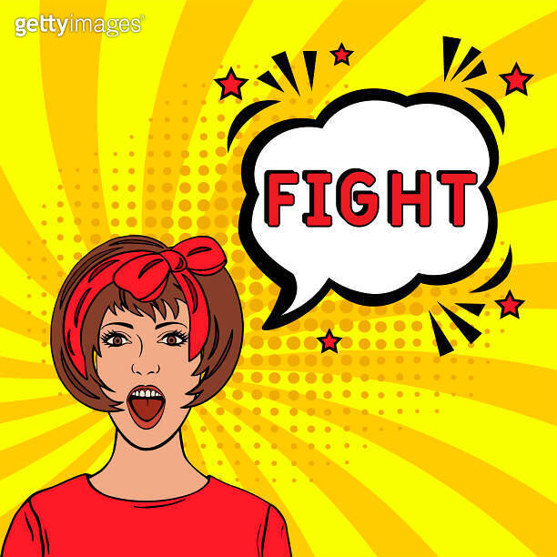 Fight poster comic 이미지 (1732765508) - 게티이미지뱅크