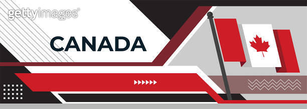 Canada national day banner design. Canadian flag theme corporate ...