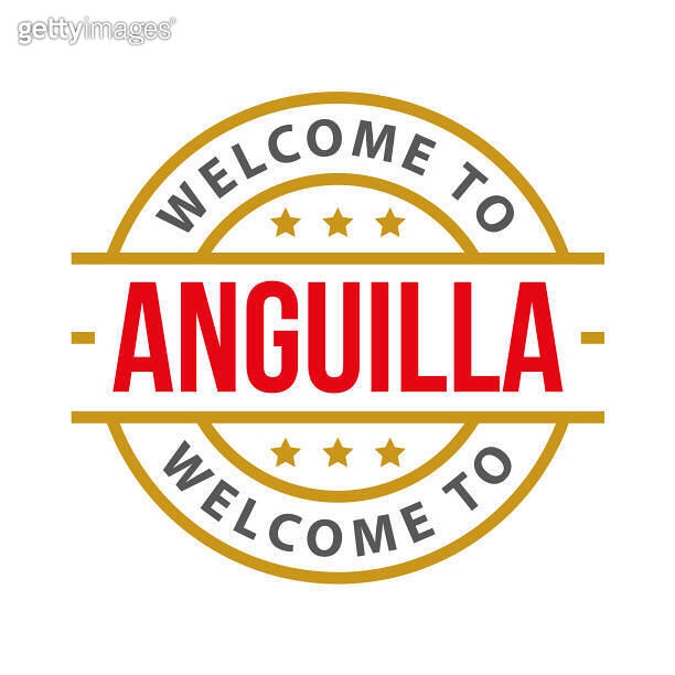 Welcome to Anguilla. Vector Stamp with text isolated on white ...