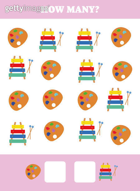 How many are there? Educational math game for kids. Learning mathematic ...