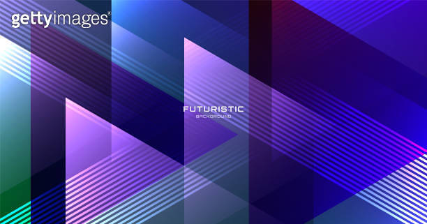 3D colorful techno abstract background overlap layer on dark space with ...