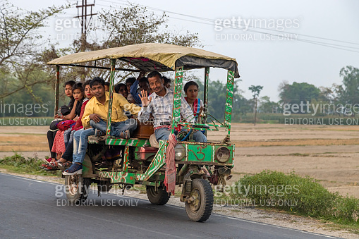 Purbba Goti, West Bengal,India 18 April 2022 A person riding a ...