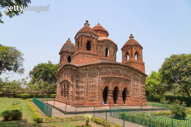 The popular and historic shyam rai temple also known as pancha ratna ...