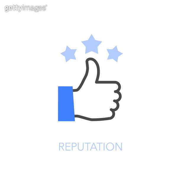 Simple visualised reputation icon symbol (1453742283) 일러스트, 무료 일러스트 ...