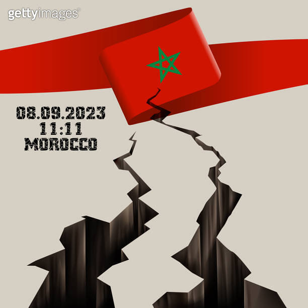 Catastrophic devastating earthquake in Morocco. Natural disaster in ...