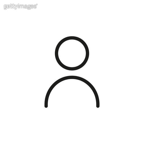 Account user icon vector illustration. Personal office sign black ...