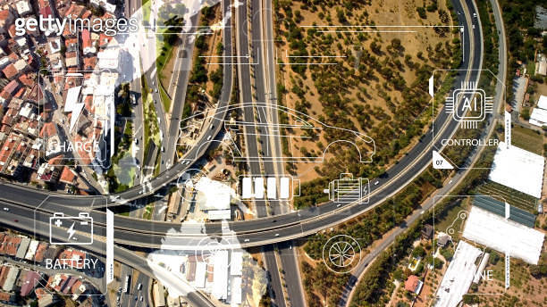 Intelligent Vehicles Cars Communicating Ai Logistic Autonomous Delivery ...