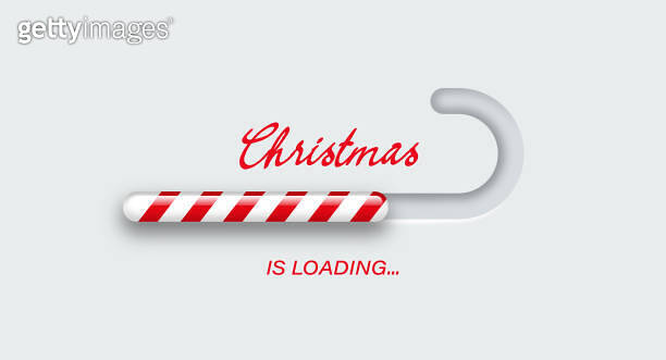 Christmas candy cane progress bar 이미지 (1811534333) - 게티이미지뱅크