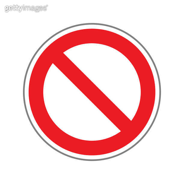 No Movement in Both Directions. Traffic Road Sign. Isolated on White ...