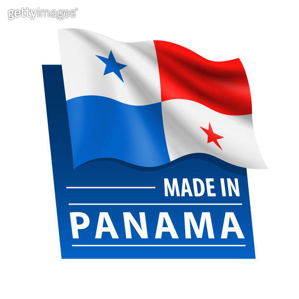 Made in Panama - vector illustration. Flag of Panama and text isolated ...