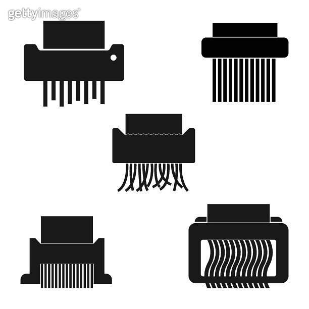 Shredder Machine Icon vector (1467486315) 일러스트, 무료 일러스트, 아이콘, 무료 아이콘 ...