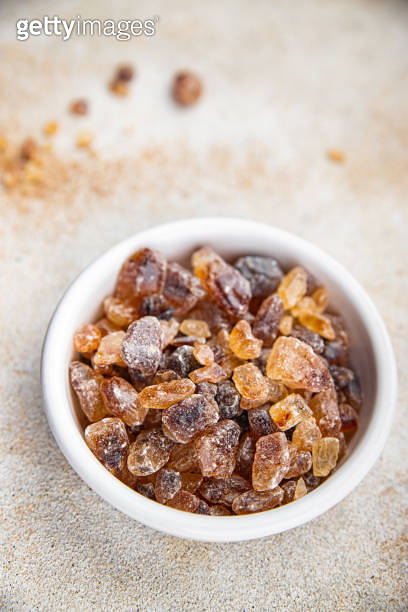 dessert rock sugar crystals pieces sweet candy brown sugar candied big ...