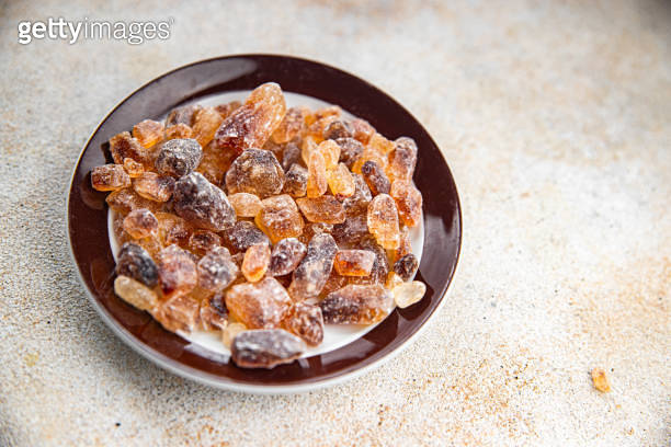 dessert rock sugar crystals pieces sweet candy brown sugar candied big ...