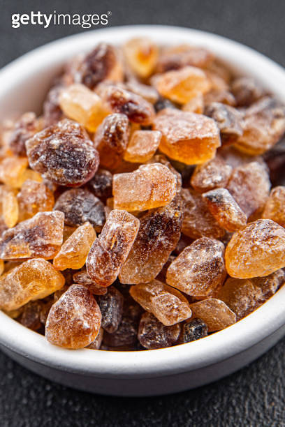 dessert rock sugar crystals pieces sweet candy brown sugar candied big ...