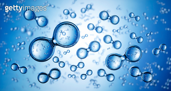 3D Models of molecule H2 hydrogen 이미지 (1455315132) - 게티이미지뱅크