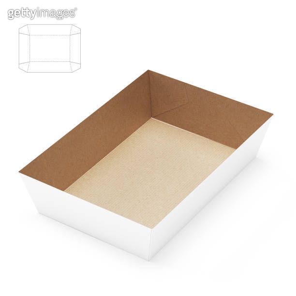 Custom Tapered Tray Box with Bluprint Drawing 이미지 (1485987665) - 게티이미지뱅크