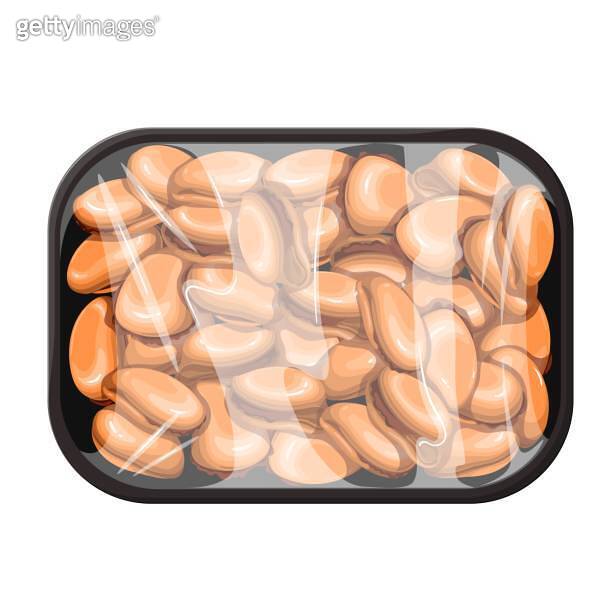 Mussels Without Shells in Plastic Tray (1495190424) 일러스트, 무료 일러스트, 아이콘 ...