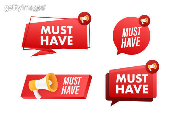 Must Have Advertising Shopping sign. Good advice. Must have sale label ...