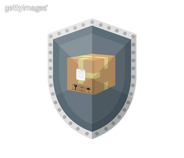 fast and safe shipping. fast delivery. cargo package vector design ...
