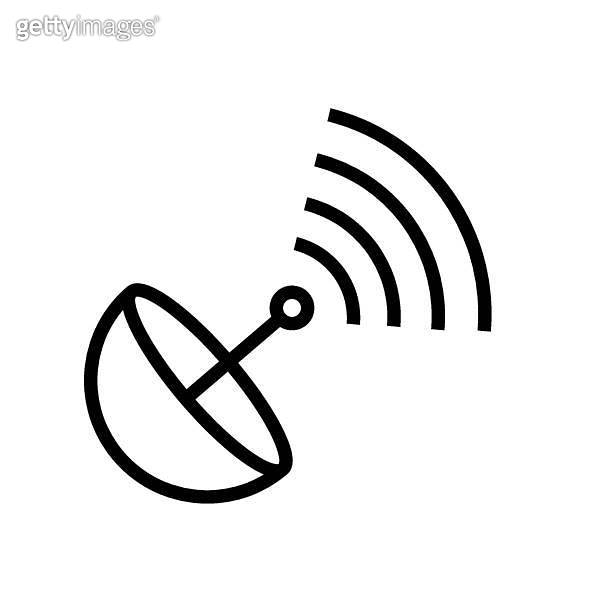 wifi icon on white background. Vector wireless network switch with ...