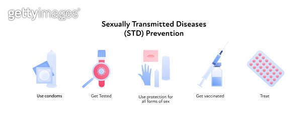 Sexual transmitted disease infographic. Vector flat healthcare ...