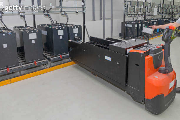 Pallet Jack Batteries 이미지 (1474020048) - 게티이미지뱅크