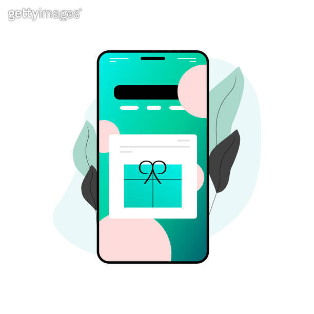 customer loyalty marketing programs and rewards on smartphone screen in ...