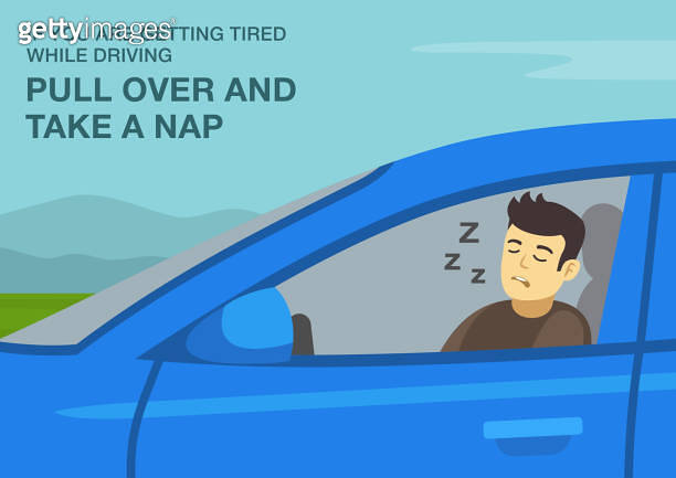 Safe driving tips and traffic regulation rules. How to stay awake when ...