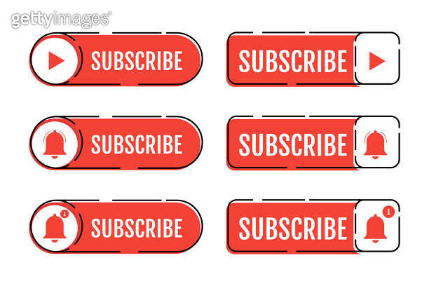 Vector cartoon subscribe button icon in comic style. Subscribe sign ...