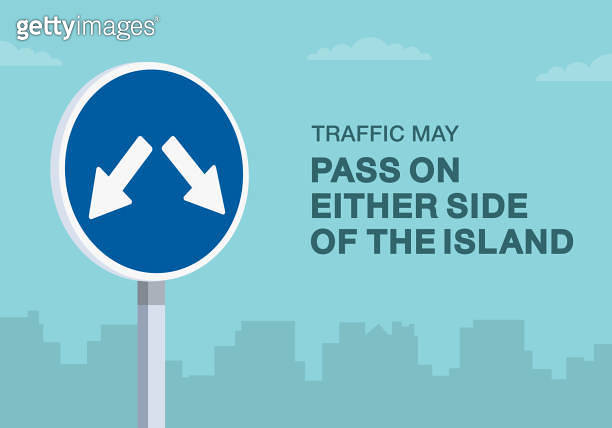 Safe driving tips and traffic regulation rules. Traffic may pass on ...