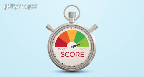 Business Credit Score Stopwatch Concept 이미지 (1639753107) - 게티이미지뱅크