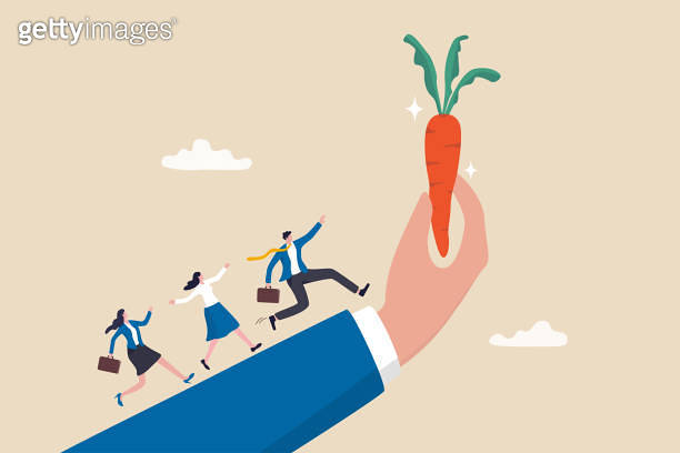 Incentive, reward or bonus to motivate employee on hard working to ...