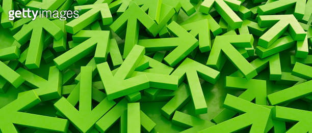 Green Arrows Background 이미지 (1688641108) - 게티이미지뱅크