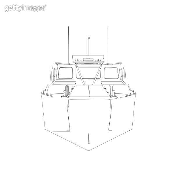 Warship icon outline. Military ships and naval vessels. isolated vector ...