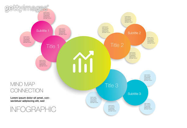 colorful mind map infographic connection and chart table for , digital ...
