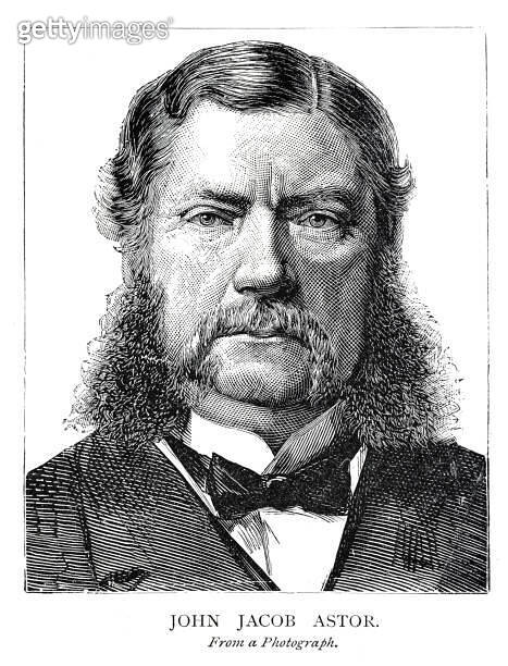 John Jacob Astor multi-millionaire portrait 1893 이미지 (1773250904) - 게티이미지뱅크